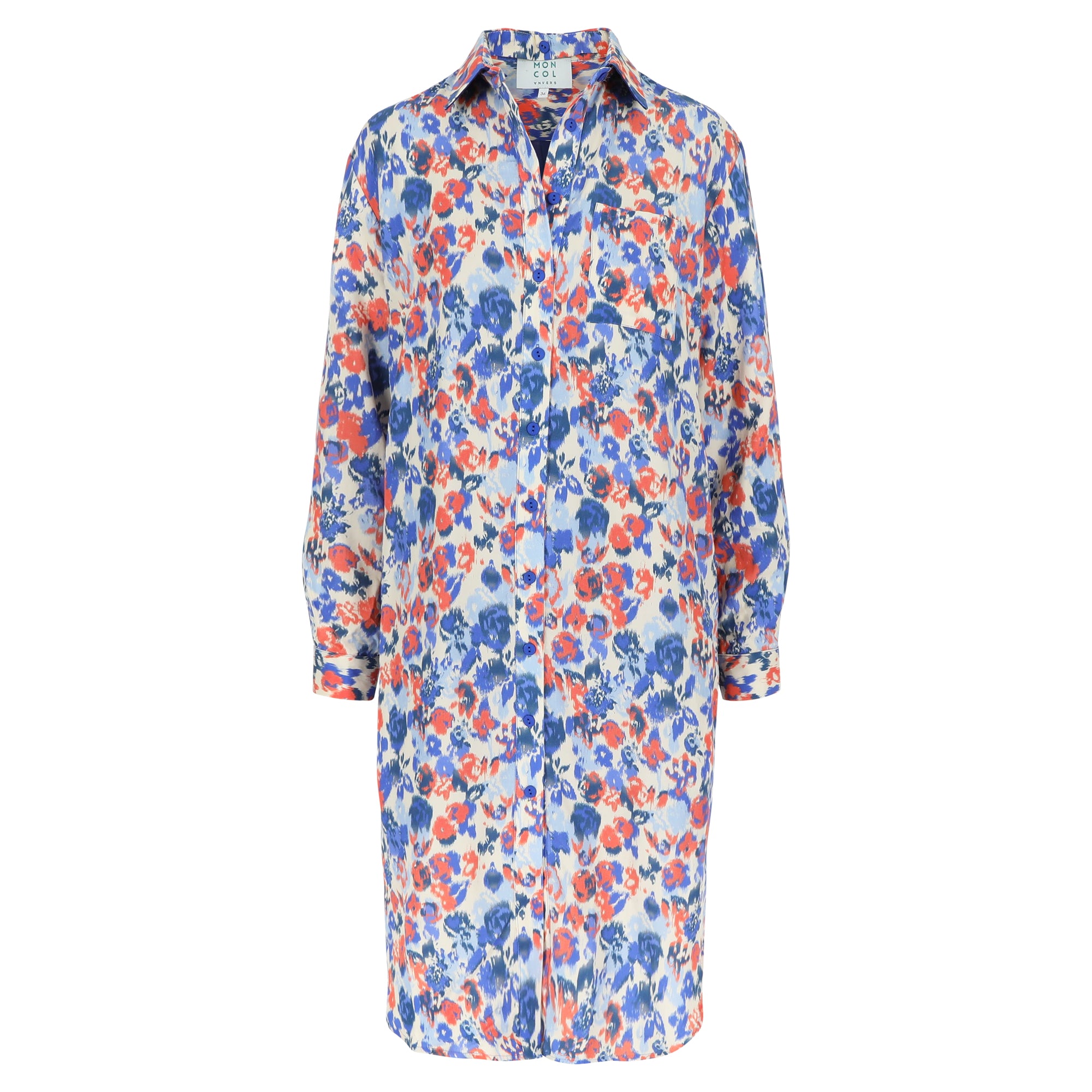 Eclipse Dress Color print lyocell – Mon Col Anvers